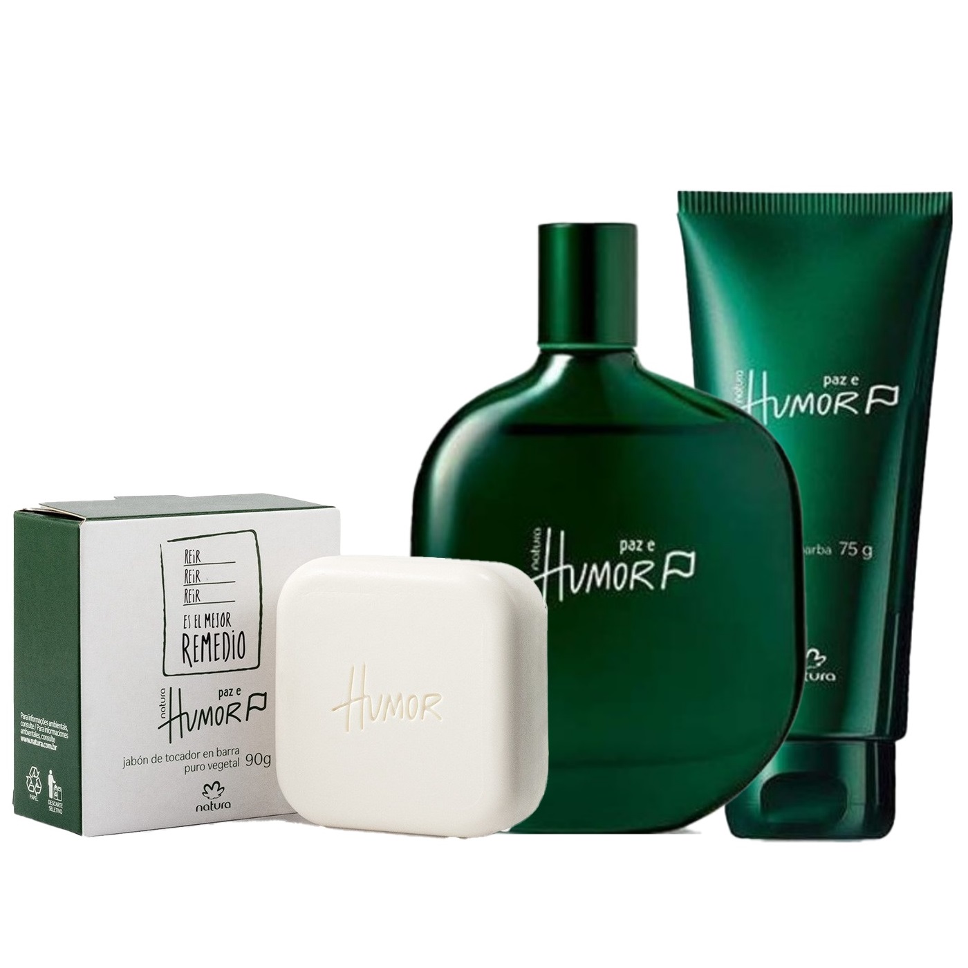 Set Paz e Humor: Colonia Masculino + Gel Post Barba + Jabon en barra ...