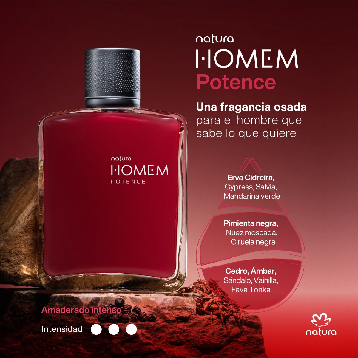 HOMEM POTENCE Perfume para Hombre de Natura, 100ml – Munaycha Store